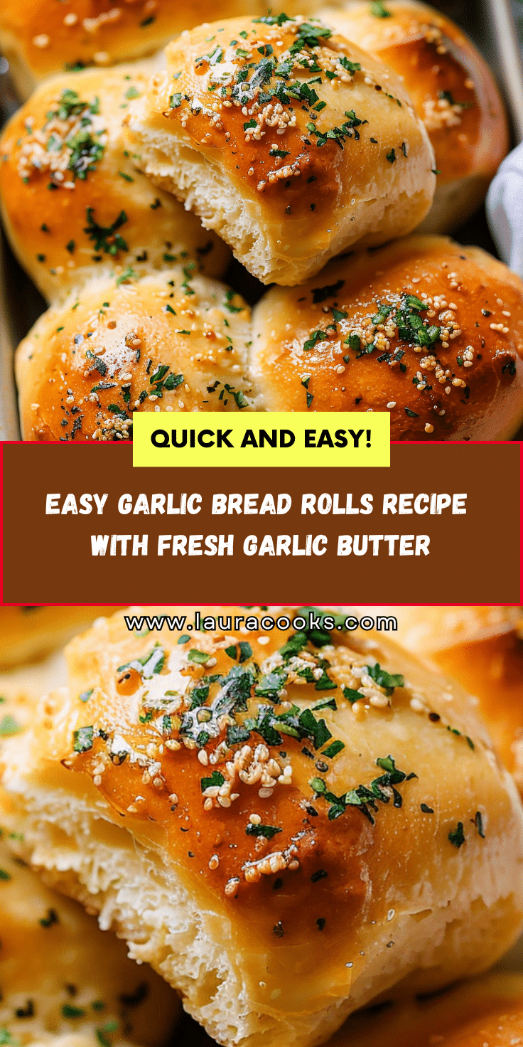 Garlic Bread Rolls | Laura Cooks