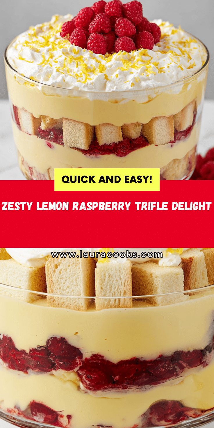 Lemon Raspberry Trifle Recipe - Delightful Dessert Delight