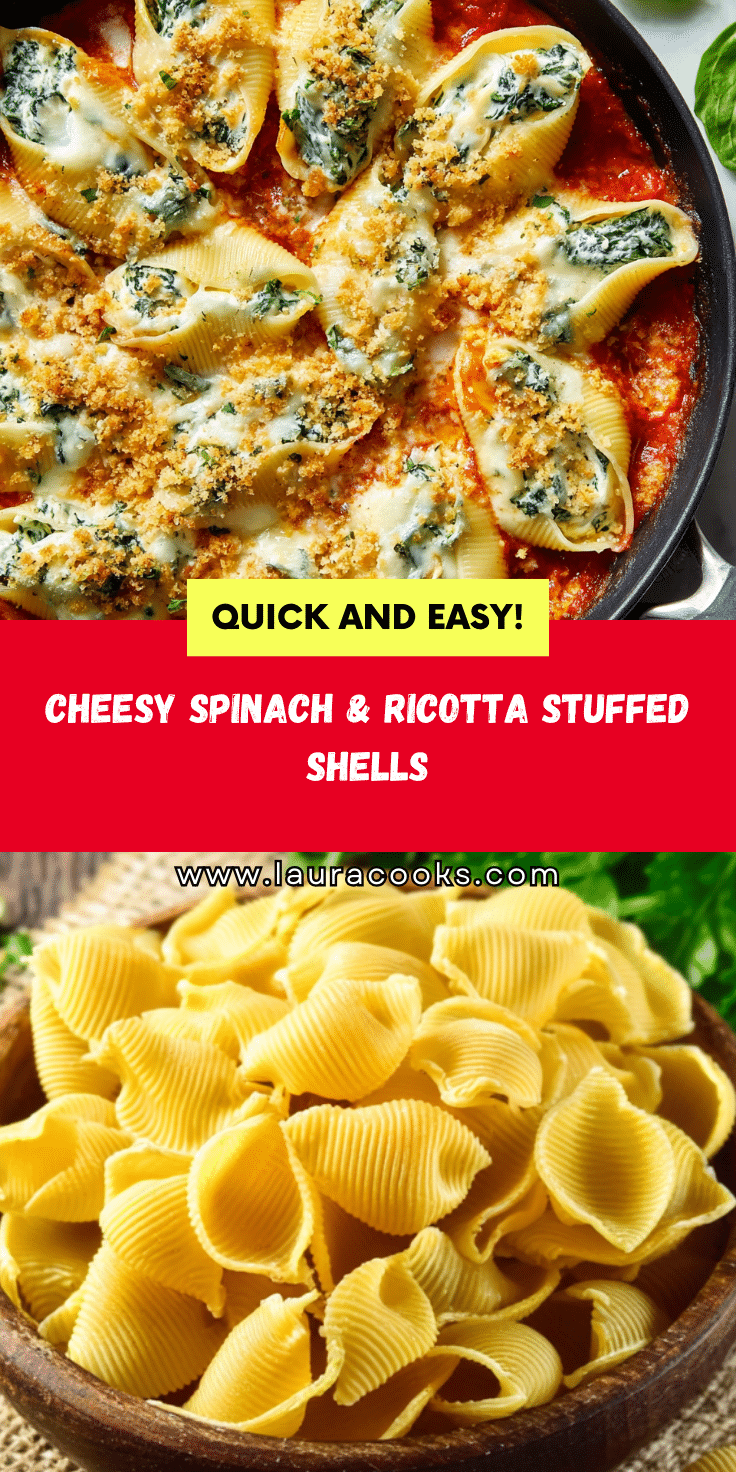 Spinach and Ricotta Stuffed Shells Recipe - Cheesy Italian Comfort