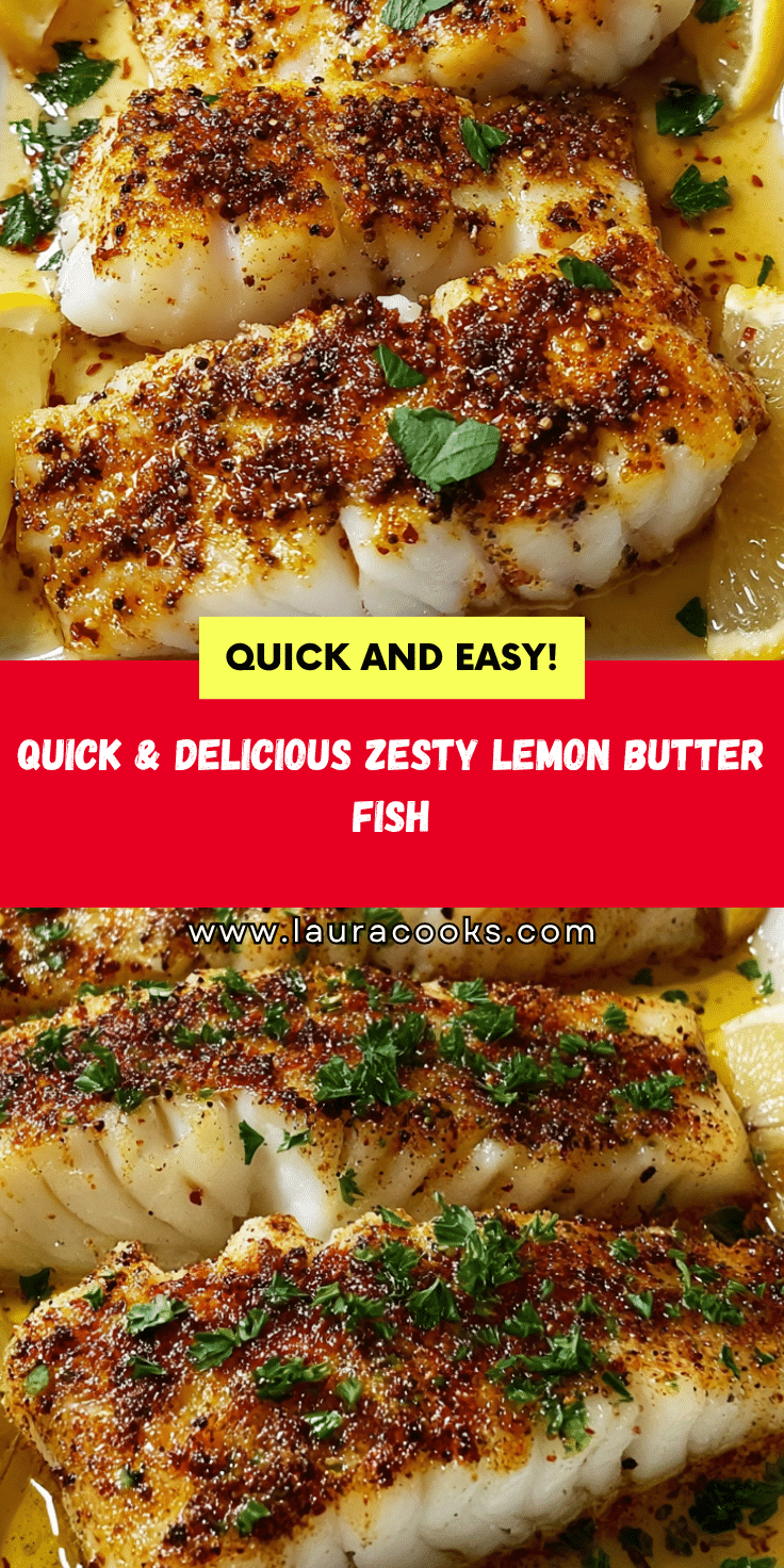 Zesty Lemon Butter Fish Fillet: Effortlessly Flavorful Seafood