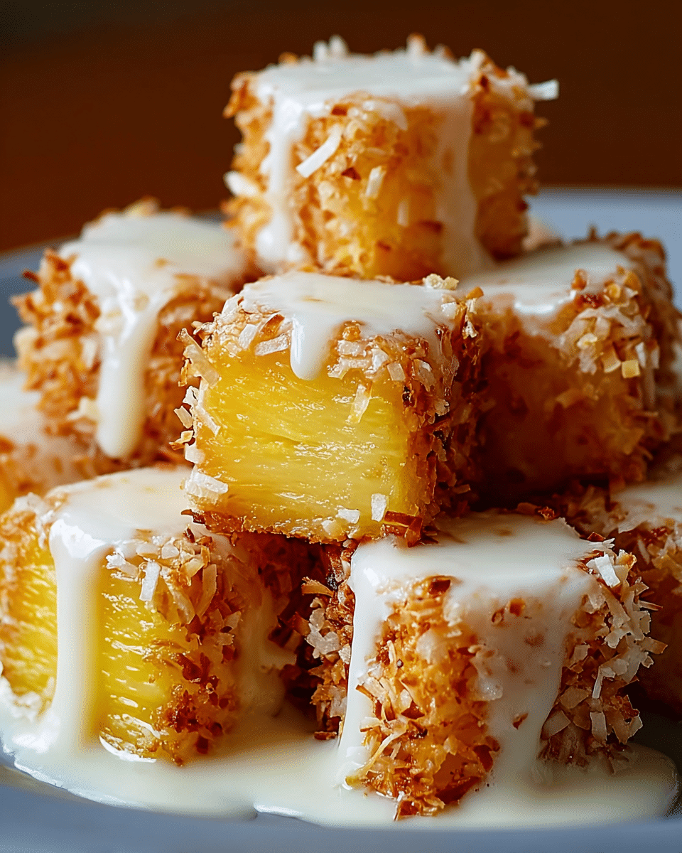 Coconut Pineapple Bites: Tropical Treat Recipe