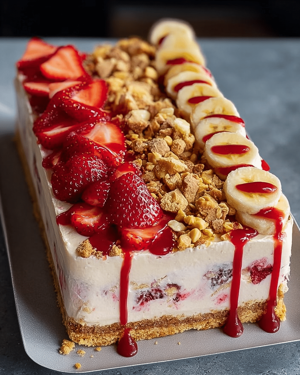 Strawberry Crunch Cheesecake & Banana Pudding Cheesecake Recipe