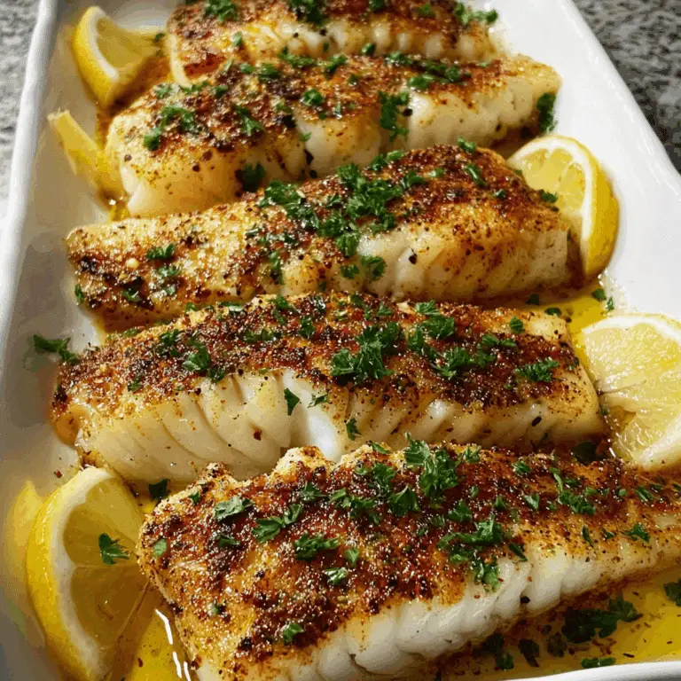 Zesty Lemon Butter Fish Fillet: Effortlessly Flavorful Seafood