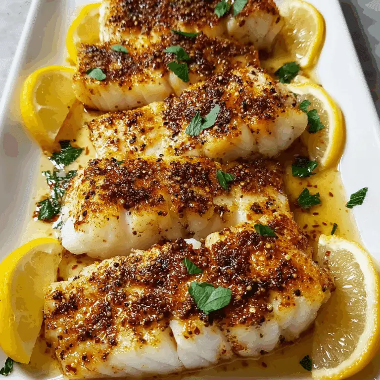 Zesty Lemon Butter Fish Fillet: Effortlessly Flavorful Seafood