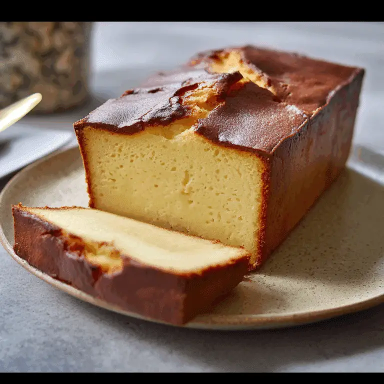 BURNT BASQUE CHEESECAKE IN A LOAF PAN: Creamy & Caramelized Delight