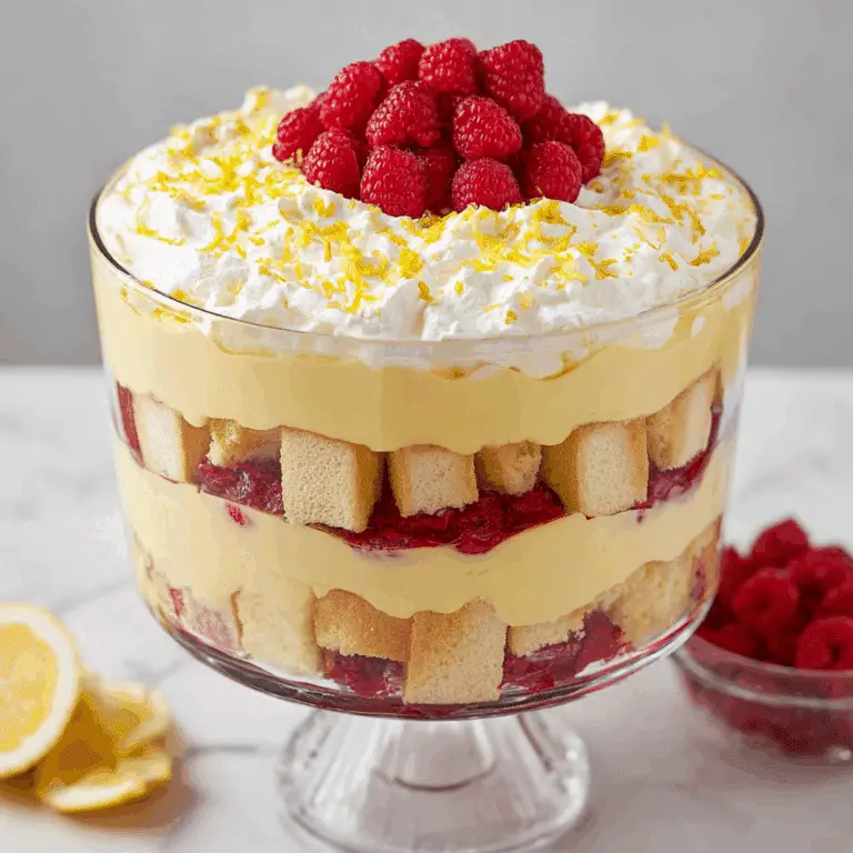 Lemon Raspberry Trifle Recipe - Delightful Dessert Delight