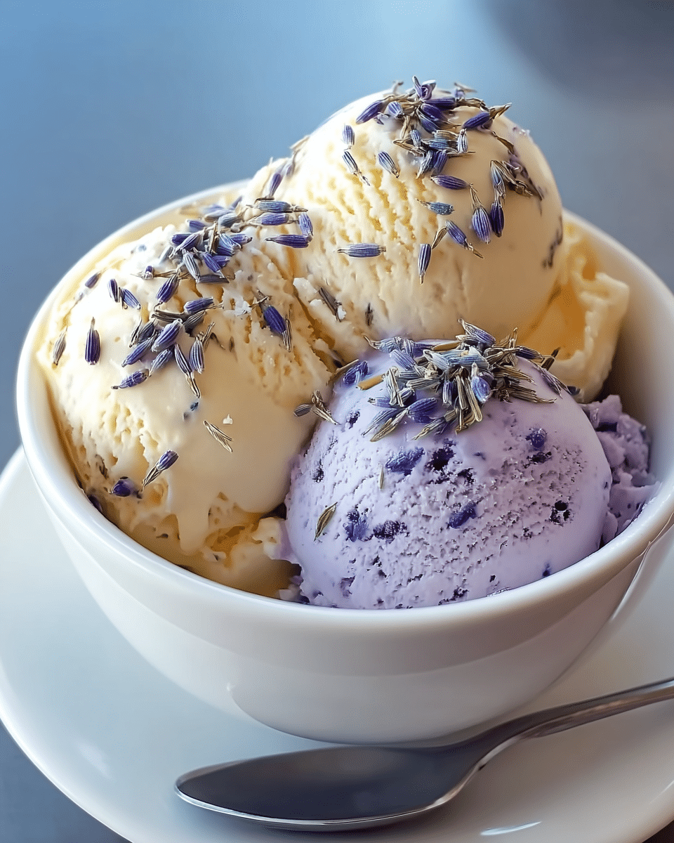 Honey Lavender Ice Cream Recipe - Elegant Homemade Dessert