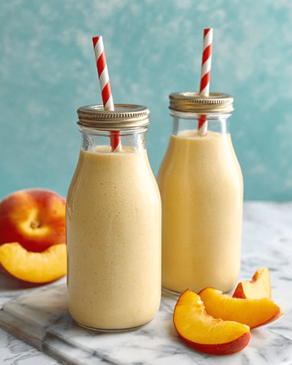 Banana Peach Smoothie Recipe - Refreshing & Healthy Smoothie