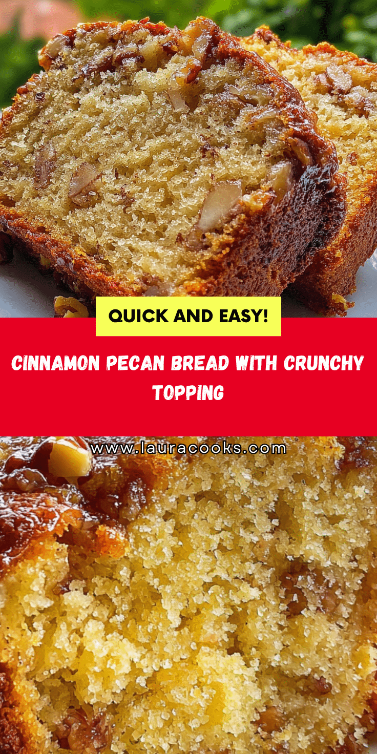 Cinnamon Sweet Alabama Pecan Bread - Quick Southern Comfort Recipe