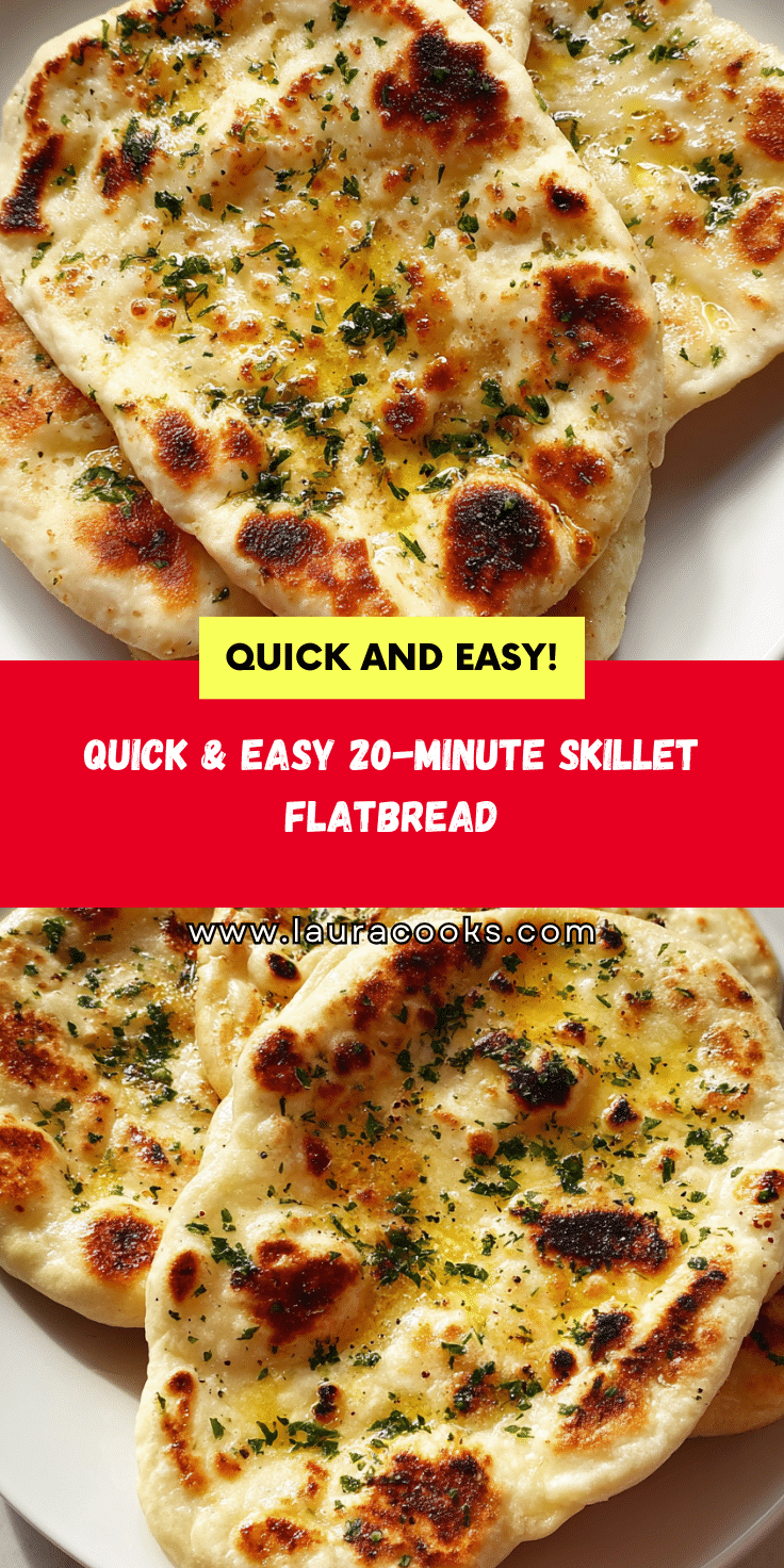 20-Minute Skillet Flatbread: Quick & Easy Recipe