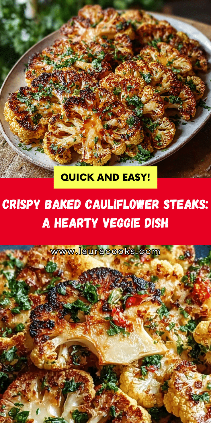 Crispy Baked Cauliflower Steaks Recipe - Irresistible Vegetarian Main ...