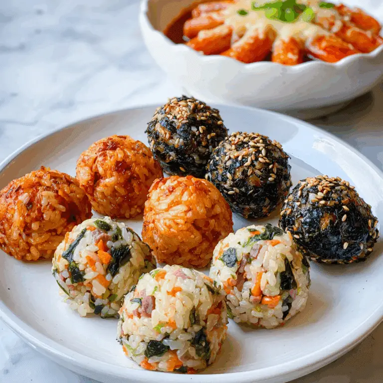 Korean Rice Balls: Savory Snack with Bold Flavors