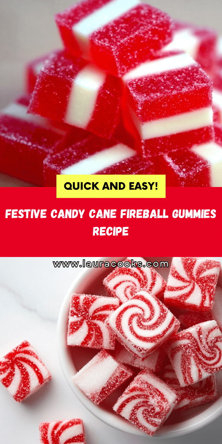 Candy Cane Fireball Gummies Recipe: Festive Holiday Treat