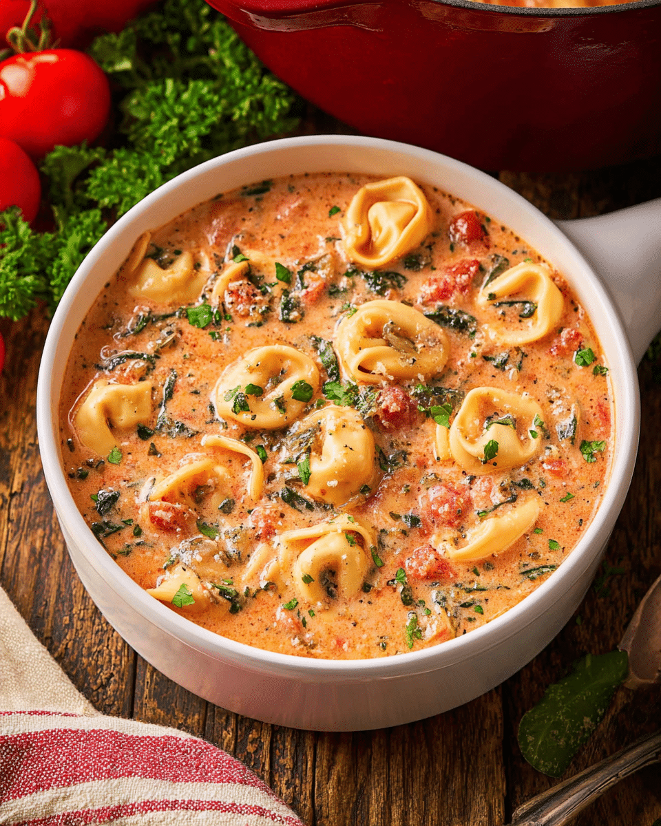 Tortellini Soup with Spinach Recipe: Soul-Warming Creamy Comfort