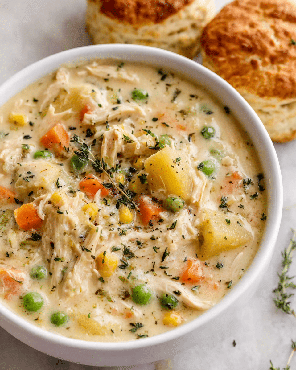 rt food Chicken Pot Pie Soup Recipe - Cozy Comfort in Every Spoonful