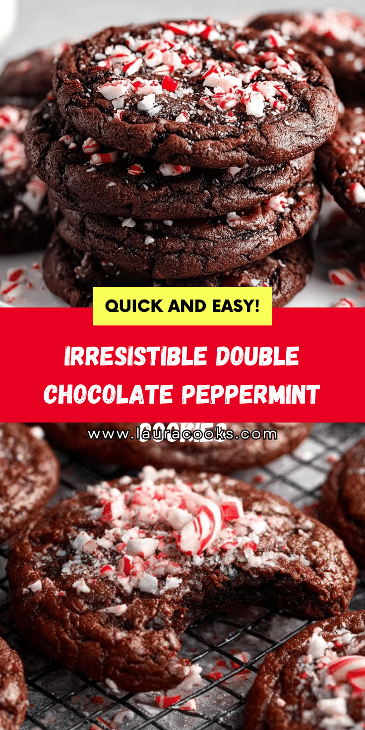 Double Chocolate Peppermint Cookies You'll Crave - Festive Holiday Recipe