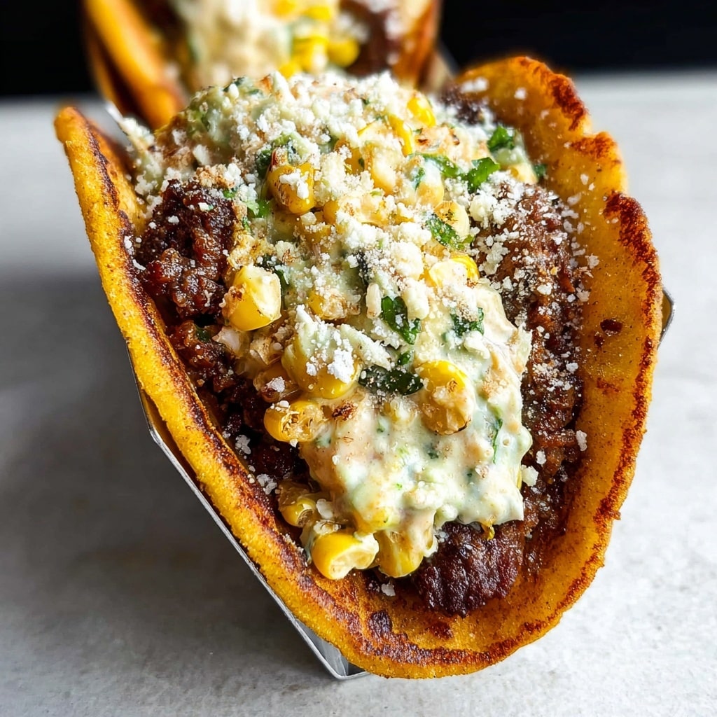 Street Corn Smash Burger Tacos Recipe - Flavorful Hand-Held Delight