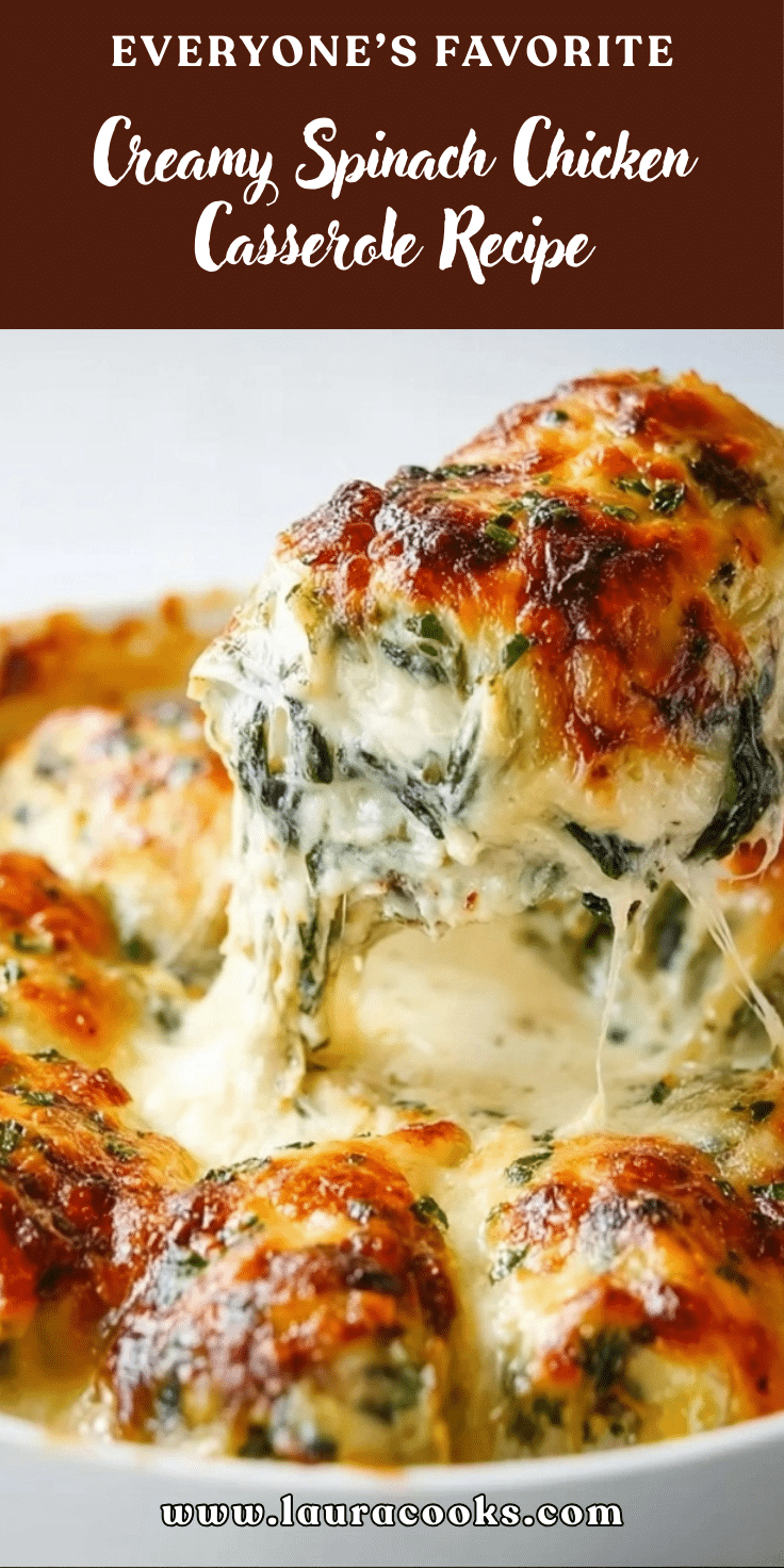 Spinach Chicken Casserole Recipe: Comforting Family Favorite