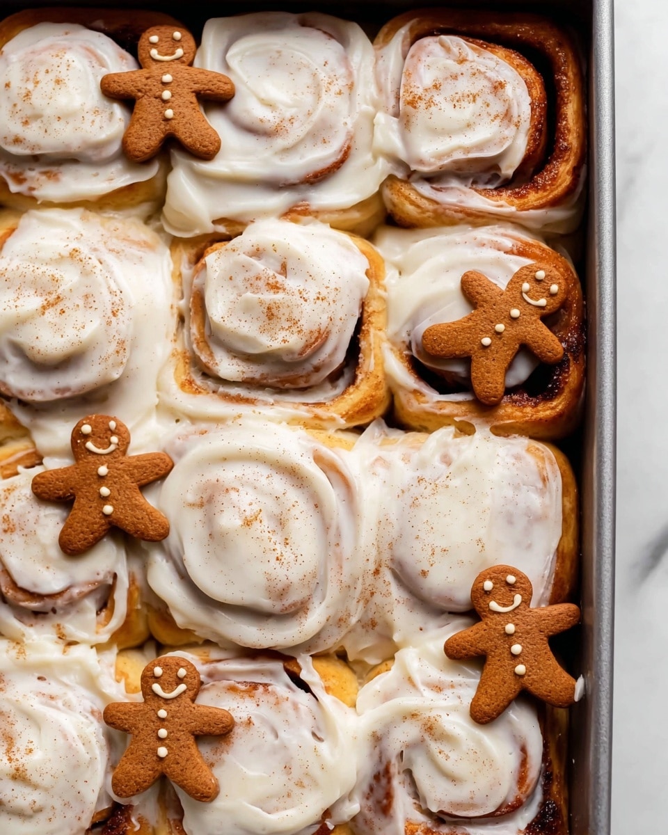Soft Gingerbread Cinnamon Rolls: Warm & Spiced Holiday Treats