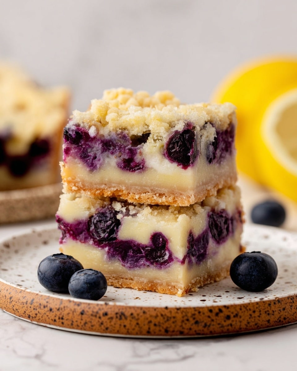 Blueberry Lemon Pie Bars Delight: Bright & Refreshing Dessert