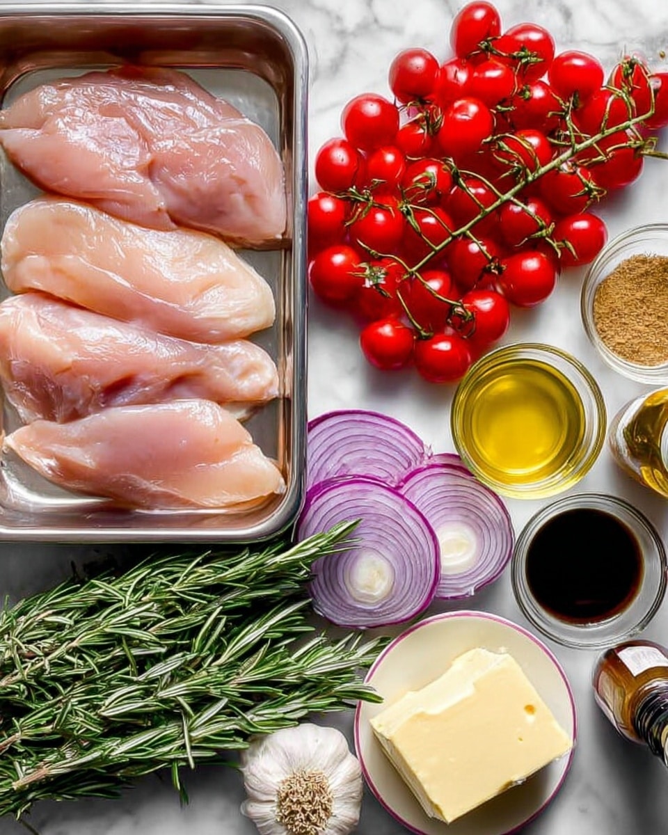 One-Pan Balsamic Chicken with Tomatoes: Easy & Flavorful Dinner